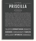 Priscilla | Name Art Print – Name Stories