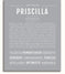 Priscilla | Name Art Print – Name Stories