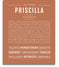 Priscilla | Name Art Print – Name Stories