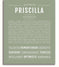 Priscilla Personalized Name Meaning Art Prints – Name Stories