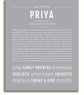 Priya | Name Art Print – Name Stories