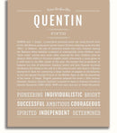 Quentin | Name Art Print – Name Stories