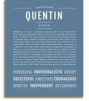 Quentin | Name Art Print – Name Stories
