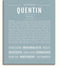 Quentin | Name Art Print – Name Stories