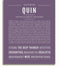 Quin Personalized Name Meaning Art Prints – Name Stories
