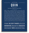 Quin Personalized Name Meaning Art Prints – Name Stories