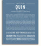 Quin (male) | Name Art Print – Name Stories