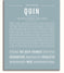 Quin Personalized Name Meaning Art Prints – Name Stories