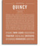 Quincy Personalized Name Meaning Art Prints – Name Stories