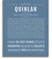 Quinlan (female) | Name Art Print – Name Stories