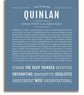 Quinlan (female) | Name Art Print – Name Stories