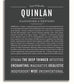 Quinlan Personalized Name Meaning Art Prints – Name Stories