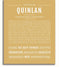 Quinlan (male) | Name Art Print – Name Stories