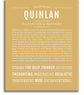 Quinlan Personalized Name Meaning Art Prints – Name Stories