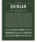 Quinlan (male) | Name Art Print – Name Stories