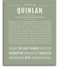 Quinlan (male) | Name Art Print – Name Stories