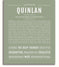 Quinlan (male) | Name Art Print – Name Stories