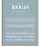 Quinlan (male) | Name Art Print – Name Stories