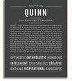 Quinn (female) | Name Art Print – Name Stories