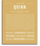 Quinn Personalized Name Meaning Art Prints – Name Stories