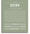 Quinn (female) | Name Art Print – Name Stories