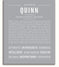 Quinn Personalized Name Meaning Art Prints – Name Stories