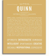 Quinn (male) | Name Art Print – Name Stories