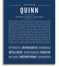 Quinn Personalized Name Meaning Art Prints – Name Stories