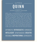 Quinn (male) | Name Art Print – Name Stories