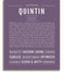 Quintin | Name Art Print – Name Stories