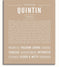 Quintin | Name Art Print – Name Stories