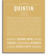 Quintin | Name Art Print – Name Stories