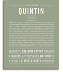 Quintin | Name Art Print – Name Stories