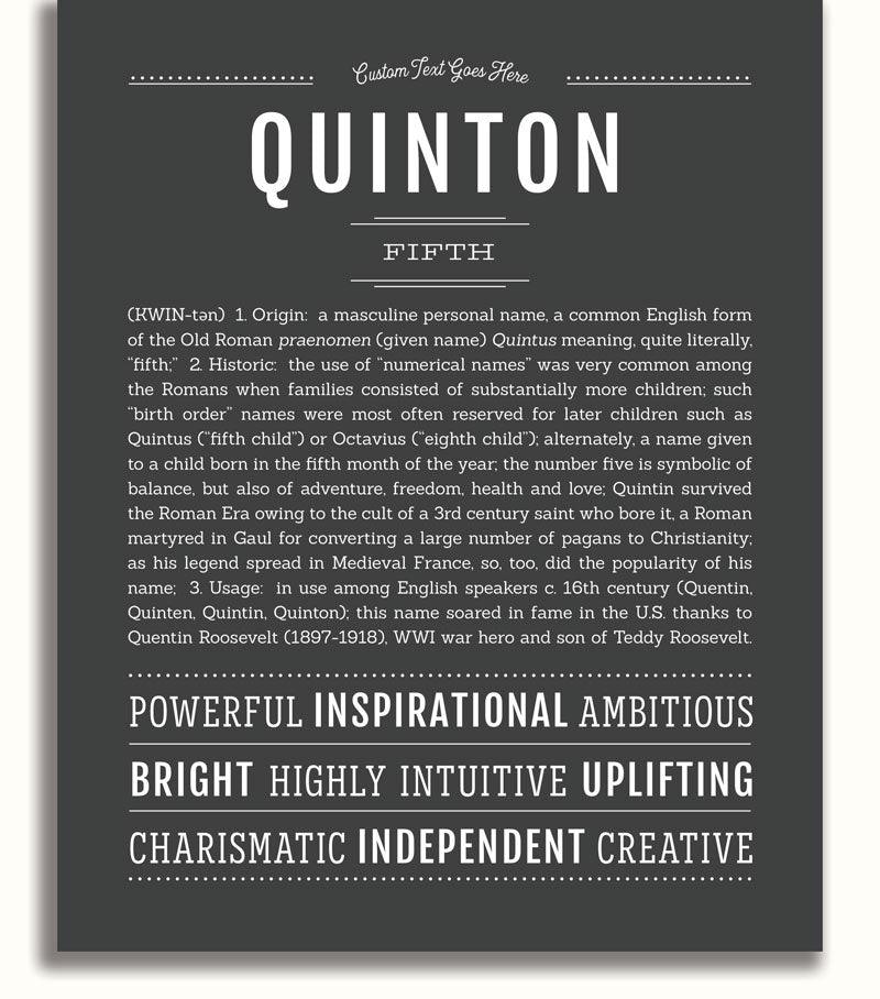 Quinton | Name Art Print – Name Stories