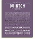 Quinton | Name Art Print – Name Stories