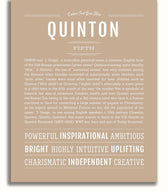 Quinton | Name Art Print – Name Stories