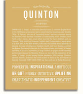 Quinton | Name Art Print – Name Stories