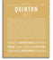 Quinton | Name Art Print – Name Stories