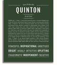 Quinton | Name Art Print – Name Stories