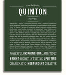 Quinton | Name Art Print – Name Stories