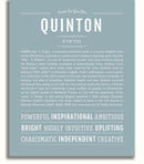 Quinton | Name Art Print – Name Stories