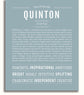 Quinton Personalized Name Meaning Art Prints – Name Stories