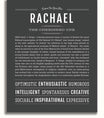 Rachael | Name Art Print – Name Stories