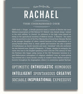 Rachael | Name Art Print – Name Stories
