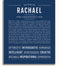 Rachael Personalized Name Meaning Art Prints – Name Stories