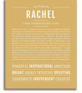 Rachel Personalized Name Meaning Art Prints – Name Stories