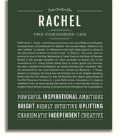 Rachel Personalized Name Meaning Art Prints – Name Stories
