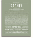 Rachel | Name Art Print – Name Stories
