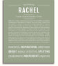 Rachel Personalized Name Meaning Art Prints – Name Stories