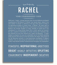 Rachel | Name Art Print – Name Stories